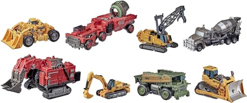 XAGVHIM Transformer Toy, Studio Series 69 Revenge of The Fallen Devastator Constructicon KO Action Figures 8-Pack - Birthday Gifts Toy - 16"(Color : 8 Pack)