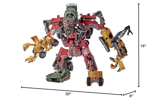 XAGVHIM Transformer Toy, Studio Series 69 Revenge of The Fallen Devastator Constructicon KO Action Figures 8-Pack - Birthday Gifts Toy - 16"(Color : 8 Pack)