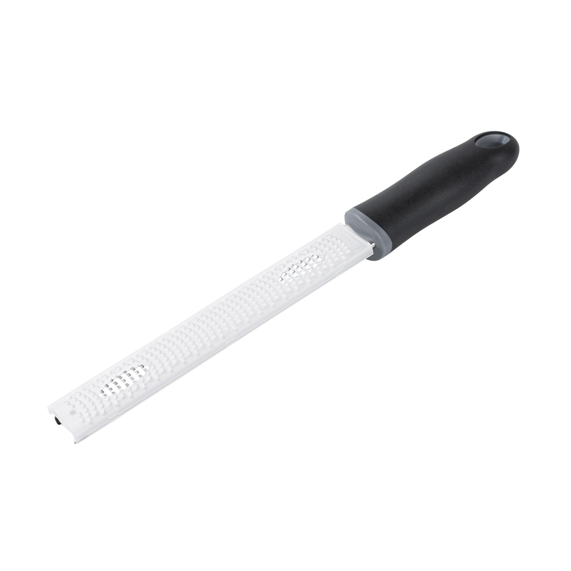 Restaurantware Met Lux 13 Inch Hand Grater 1 Zester Cheese Grater - With Handle For Zesting Lemons And Grating Cheese Stainless Steel And Plastic Rasp Grater