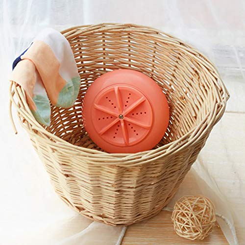 Mini Washing Machine Portable turbo Washers -USB underwear Panties Small Cleaning Mchine -Lightweight Travel Laundry Washer- For Camping Apartments Dorms Business (White)
