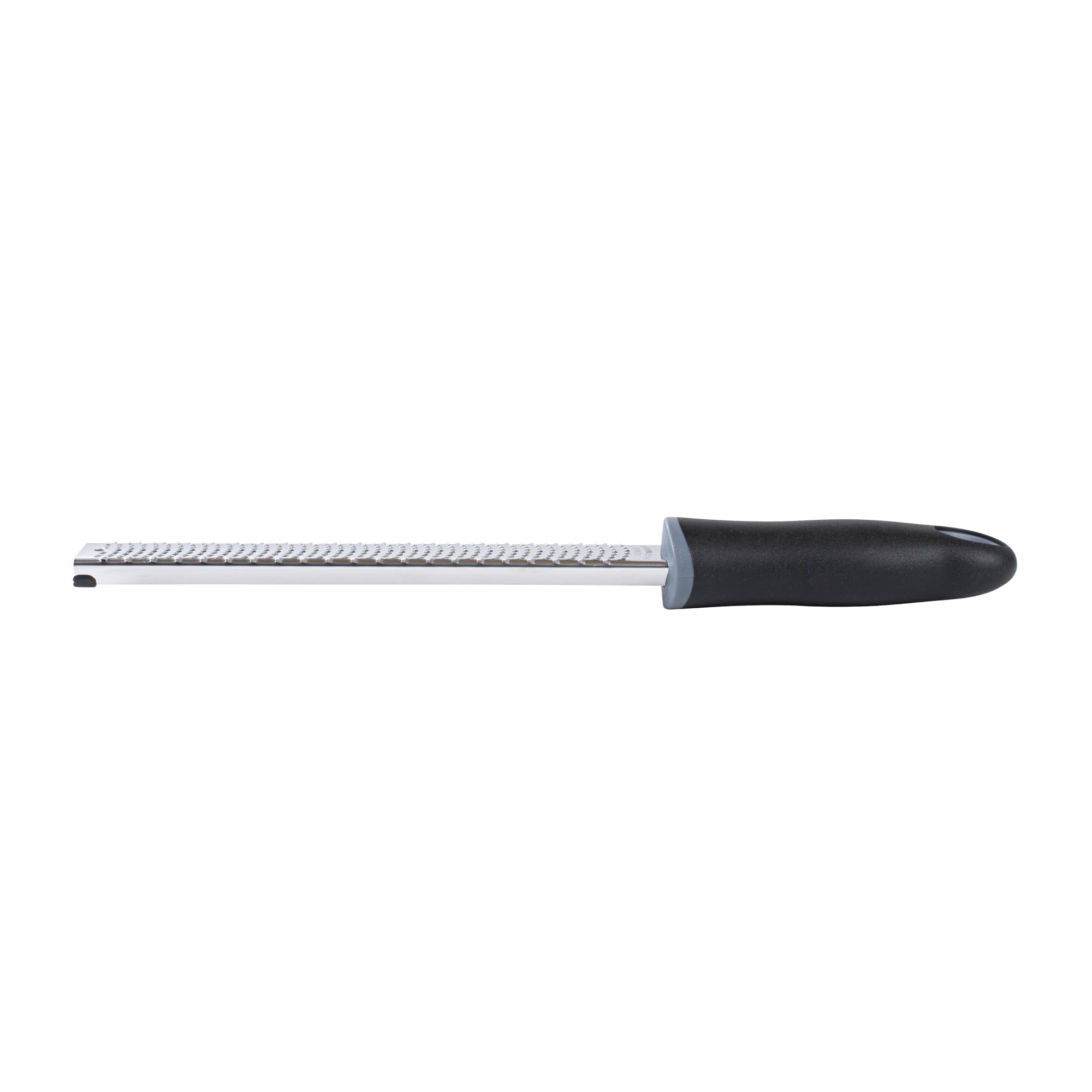 Restaurantware Met Lux 13 Inch Hand Grater 1 Zester Cheese Grater - With Handle For Zesting Lemons And Grating Cheese Stainless Steel And Plastic Rasp Grater