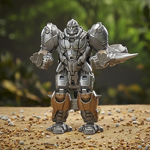 Transformers Toys Rise of The Beasts Movie, Smash Changer Rhinox Converting Action Figure for Ages 6 and up, 9-inch