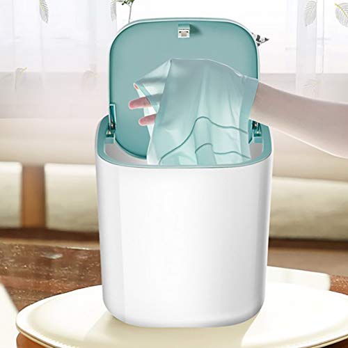 Mini Washing Machine Portable turbo Washers -USB underwear Panties Small Cleaning Mchine -Lightweight Travel Laundry Washer- For Camping Apartments Dorms Business (White)