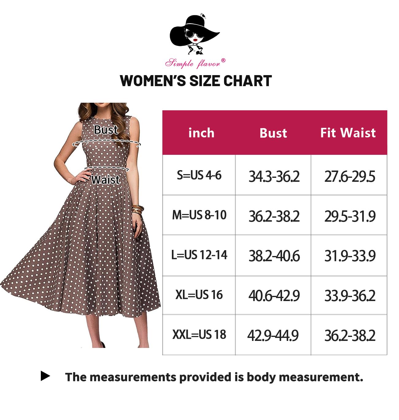 Simple Flavor Women's Vintage Dress Sleeveless O-Neck Party Cocktail Dress (Brown, S)