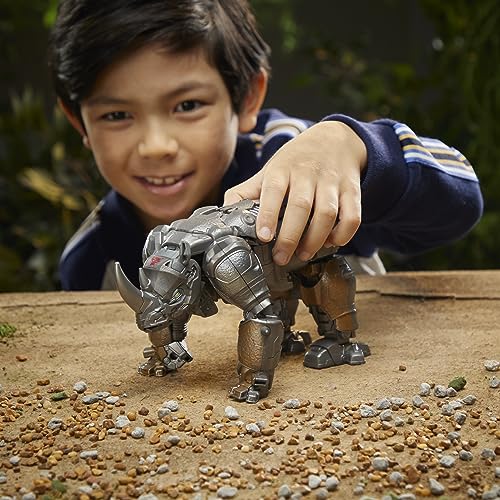 Transformers Toys Rise of The Beasts Movie, Smash Changer Rhinox Converting Action Figure for Ages 6 and up, 9-inch