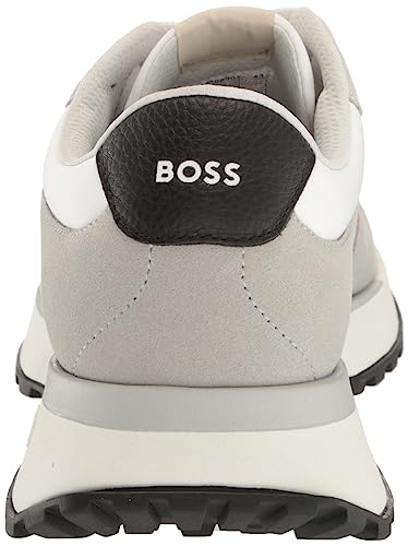 BOSS Side Logo Suede and Nylon Sporty Inspired Sneaker