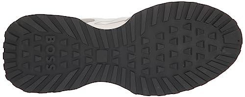 BOSS Side Logo Suede and Nylon Sporty Inspired Sneaker