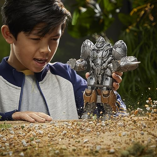 Transformers Toys Rise of The Beasts Movie, Smash Changer Rhinox Converting Action Figure for Ages 6 and up, 9-inch