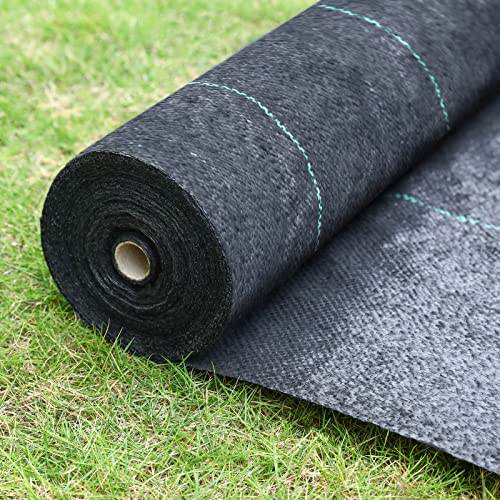 Land Guard 4ft×300ft Garden Weed Barrier Fabric - High Density Woven Landscape Fabric - Premium Heavy Duty Weed Mat Fabric - Weed Blocker Fabric - Suitable for Landscaping………
