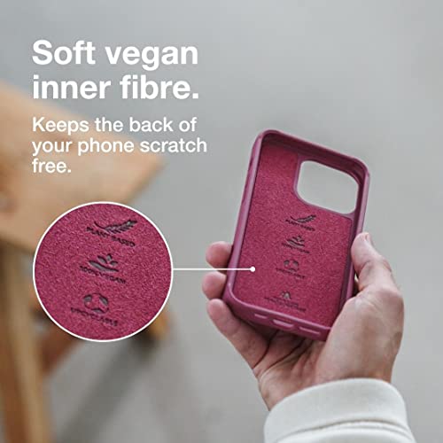 WOODCESSORIES - Phone Case for iPhone 13 Mini Case biodegradeable Red - Ecofriendly, Made of Plants
