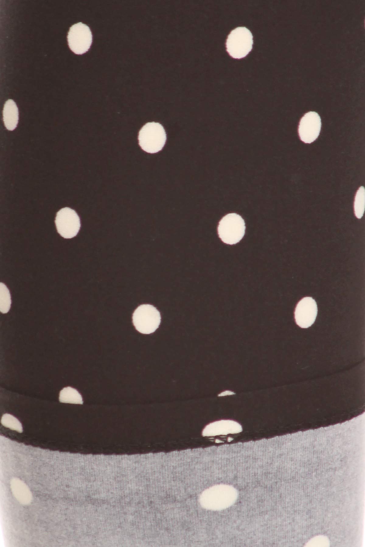 Leggings Depot High Waisted Plaid & Wild Print Leggings for Women-Full Length-R885, Polka Dots, One Size