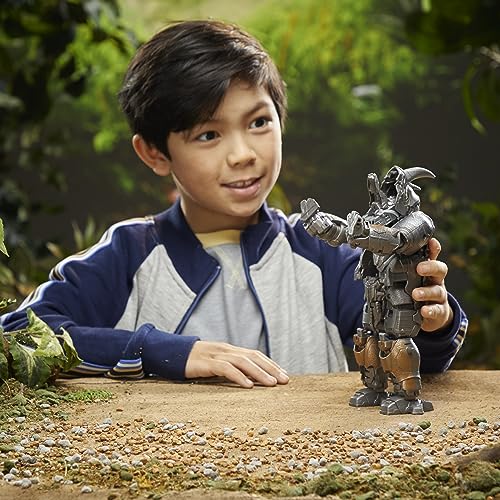 Transformers Toys Rise of The Beasts Movie, Smash Changer Rhinox Converting Action Figure for Ages 6 and up, 9-inch