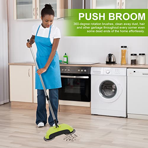 NOLITOY Hand Push Floor Sweeper Broom Carpet Sweeper Floor Cleaning Mop, 360° Rotating Cleaning Sweeper for Home Office Carpet Cleaning