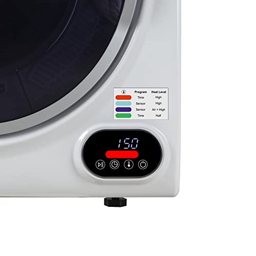 Equator 3.5 cu.ft. 110 V Front Load Compact Digital Sensor Dryer in White