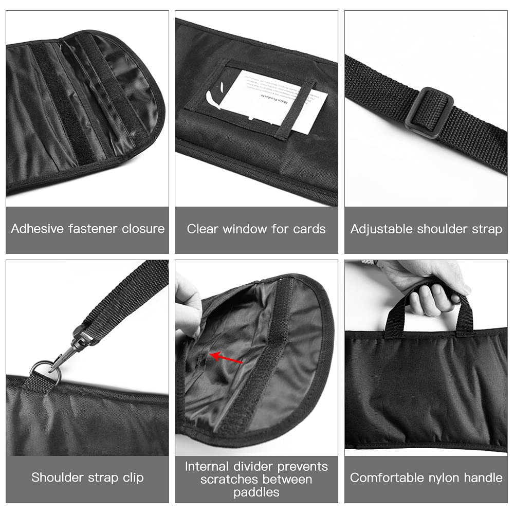 Lixada Kayak Canoe Paddle Bag Very Thick and Durable Protective Storage Bag Adjustable Paddle Carrying Bag for Two-Piece Paddles