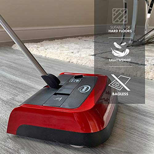 Ewbank 830 Evolution 3 Manual Floor and Carpet Sweeper, Small, Red
