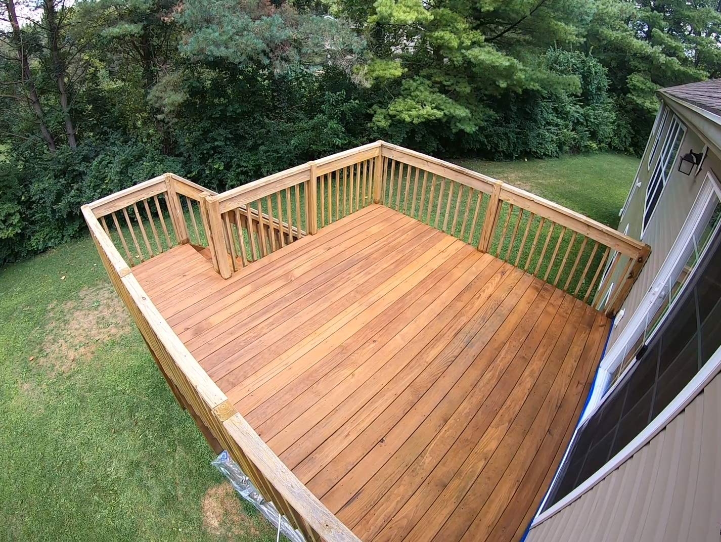 SaverSystems #1 Deck Premium Semi-Transparent Outdoor Wood Stain and Sealer in One - Water Based Wood Stain for Decks, Fences, & Siding - 1 Gallon (Cedar)
