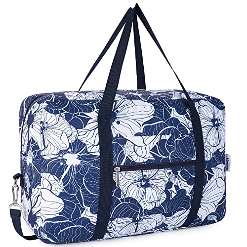 For Spirit Airlines Personal Item Bag 18x14x8 Foldable Travel Duffel Bag Tote Carry on Luggage Duffle Overnight for Women and Men (with Shoulder Strap))