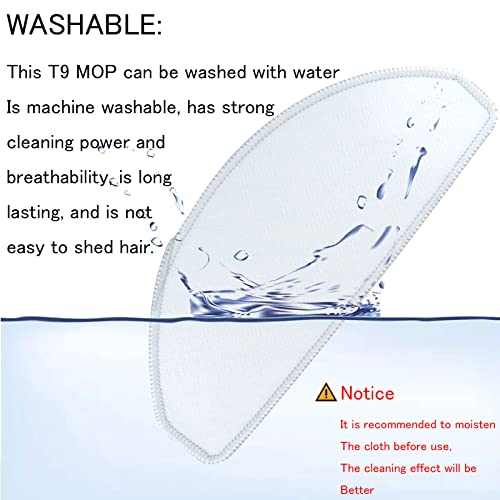 20Pcs Washable Mop Cloth Pads for Ecovacs Deebot T9 AIVI T9 Series Vacuum Cleaner Replacement