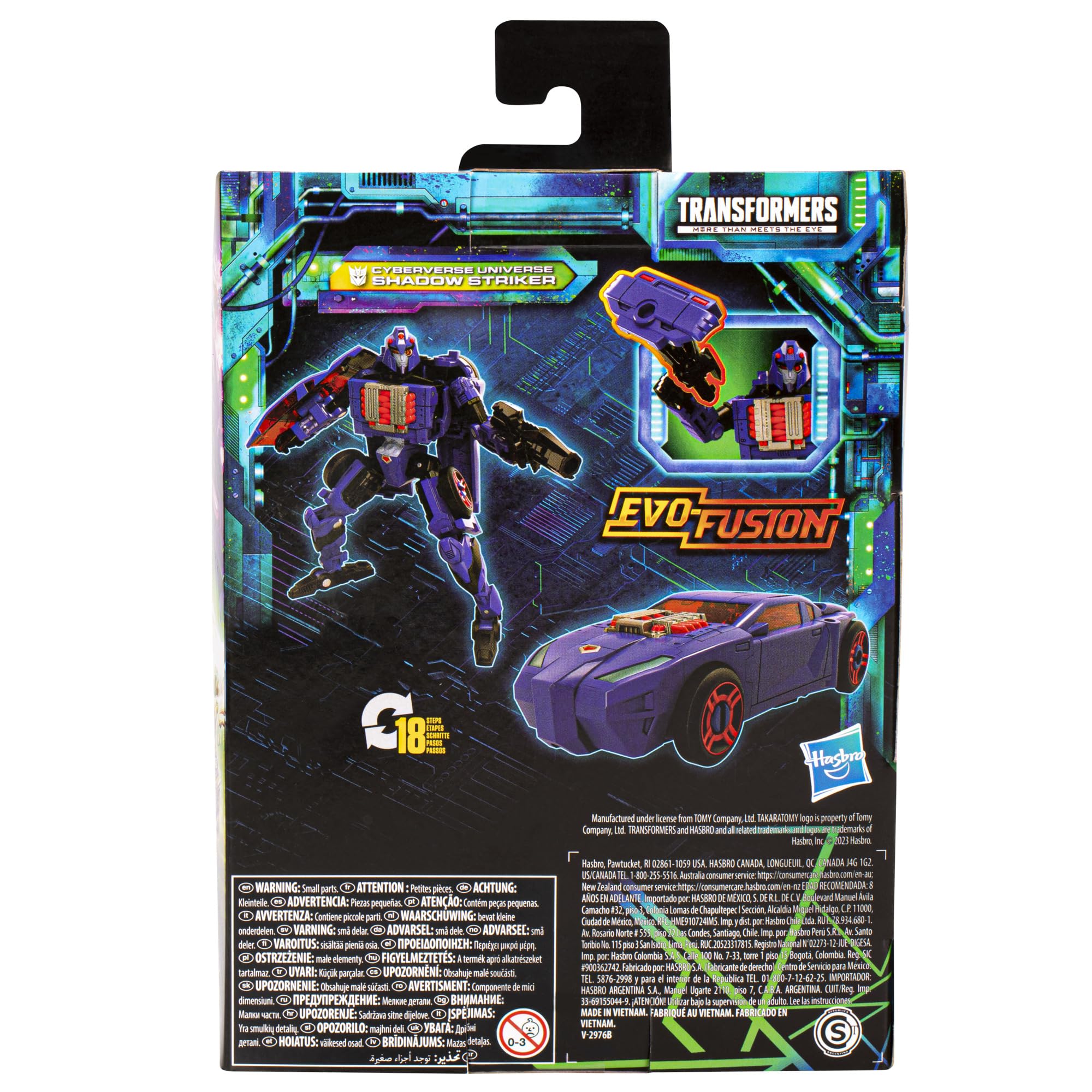 Transformers Toys Legacy Evolution Deluxe Cyberverse Universe Shadow Striker Toy, 5.5-inch, Action Figure for Boys and Girls Ages 8 and Up