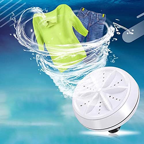 FNSCAR Mini Ultrasonic Washing Machine Portable Turbo Personal Rotating Washer Convenient Travel Home Business Travel USB