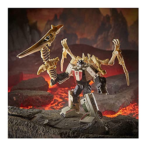 Transformers Toys Generations War for Cybertron: Kingdom Deluxe WFC-K24 Wheeljack Action Figure - Kids Ages 8 and Up, 5.5-inch