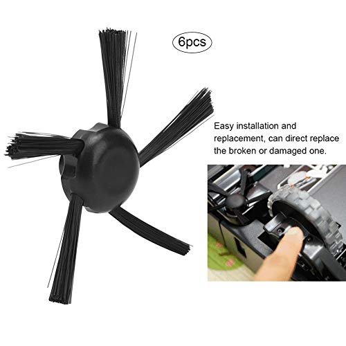 TOPINCN 6pcs Side Brush Replacement Fit for Neato Botvac D Series D7 D5 D3 D80 Sweeping Machine Sweeper Machine Robot Vacuum Cleaner Accessories