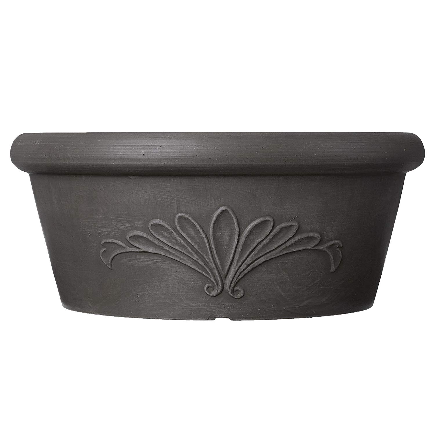 Arcadia Garden Products TA25DC Bulb Pan, 10"x3.5", Dark Charcoal