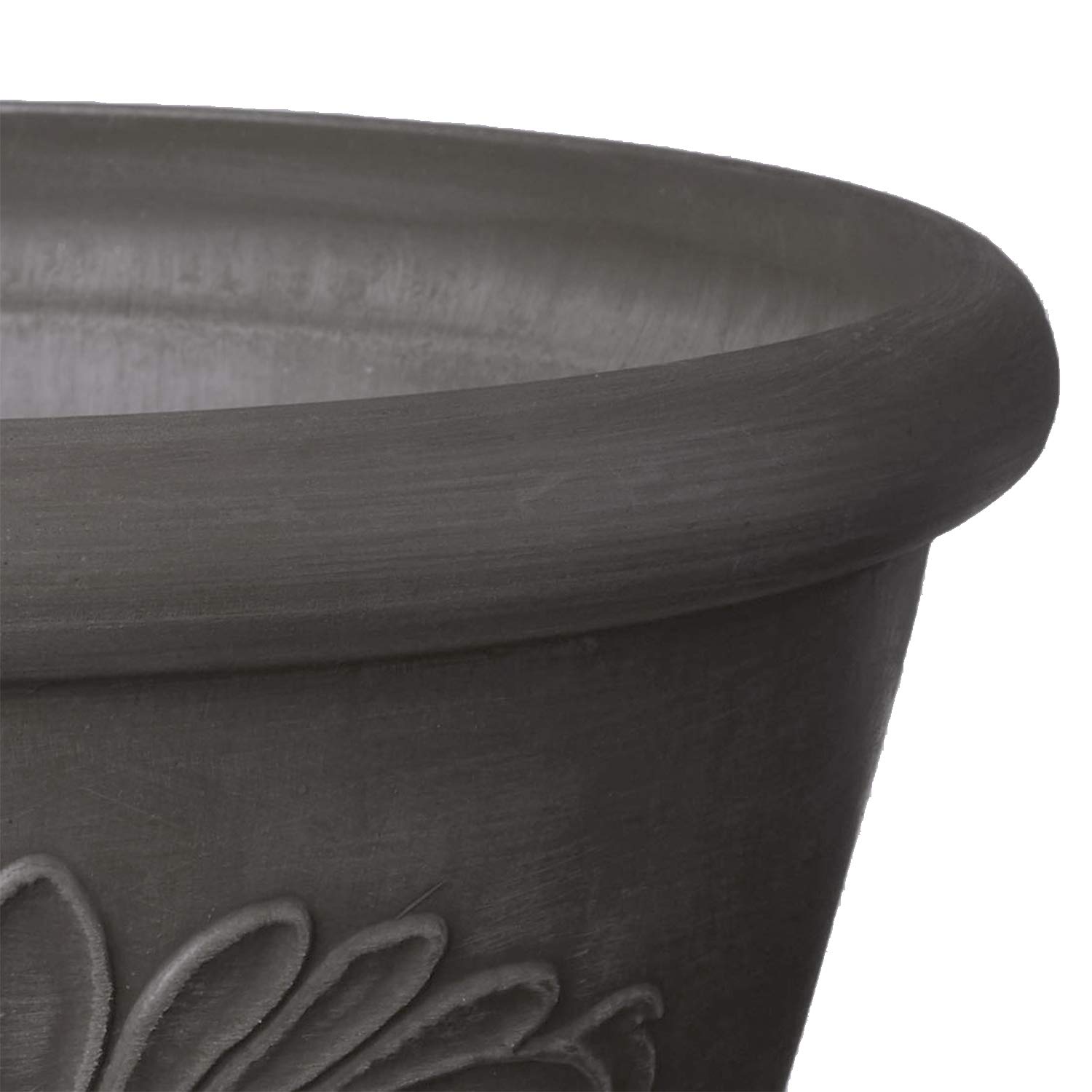 Arcadia Garden Products TA25DC Bulb Pan, 10"x3.5", Dark Charcoal