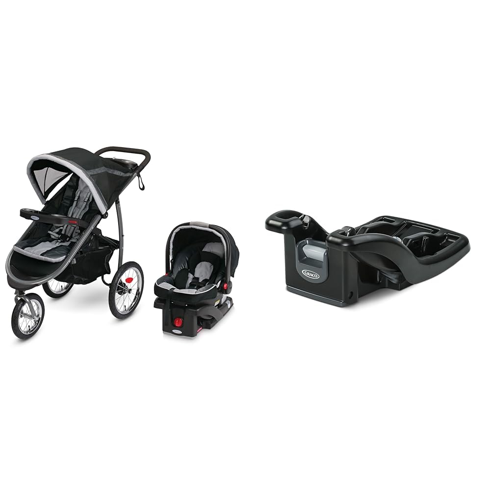 Graco FastAction Fold Jogger Travel System with SnugRide 35 Infant Car Seat and Base | Gotham