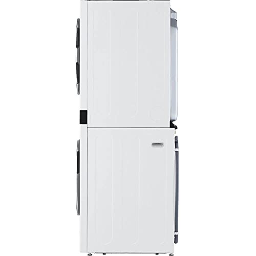 LG WKEX200HWA Compact 2 in 1 Laundry and Dryer Combo 27 Inch Washing machine 6 cycles, Laundry Center, Energy Star Certified, Washtower, Wrinkle Free, Wifi and Turbosteam technology with sensor for house and apartment in white