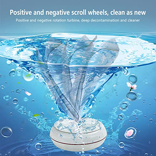 Portable Mini Washing Machine, USB Mini Dishwashers,Turbo Washing Machine,Water-saving Ultrasoni-c cleaning Washing Machine, Suitable for Travel Business Trip or College Rooms