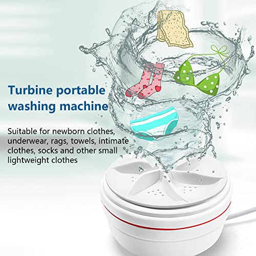 Portable Mini Washing Machine, USB Mini Dishwashers,Turbo Washing Machine,Water-saving Ultrasoni-c cleaning Washing Machine, Suitable for Travel Business Trip or College Rooms