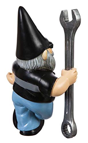 Harley-Davidson Mechanic Male Polystone Garden Gnome, 8.5 x 5 in. 544902D