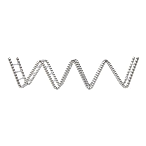 Restaurantware 7.1 Inch x 2.5 Inch Taco Stand 1 Rectangle Taco Rank - Fits 4 Tacos Reversible Silver Stainless Steel Taco Holder Dishwasher Safe For Hard Or Soft Shells