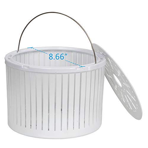 Saturnpower Portable Mini Washing Machine,Small Compact Laundry 4.4lbs Capacity Washer w/Spin Cycle Basket and Drain Hose Drum Washing Machine