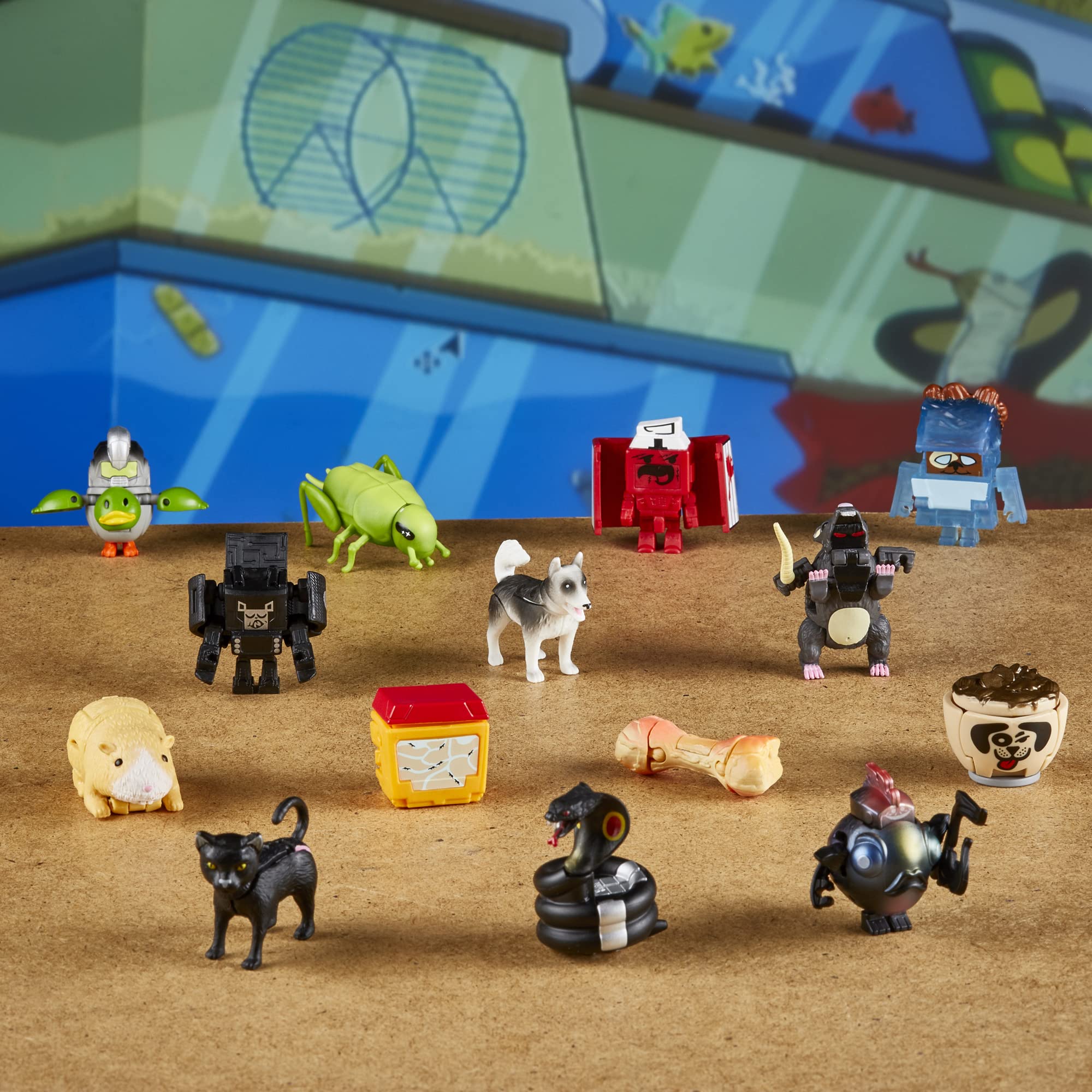 Transformers Toys BotBots Ruckus Rally Series 6 Custodial Crew & Pet Mob 32 Character Bundle, 2-in-1 Collectible Figures, Kids Ages 5 & Up