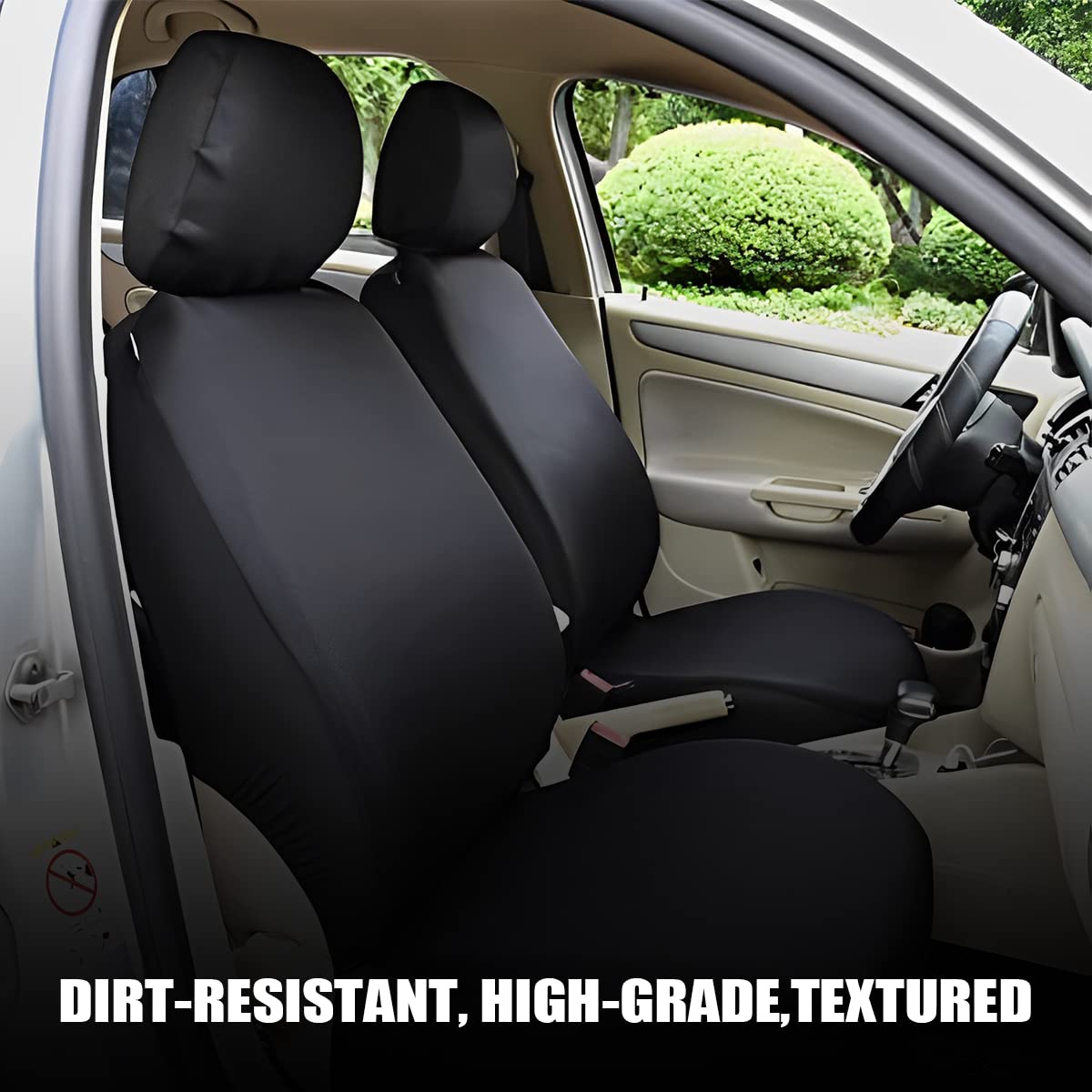 4PCS Car Headrest Covers, Soft Breathable Car Seat Head Rest Protector, Automotive Accessories for Van, SUV, Truck, All Car Models