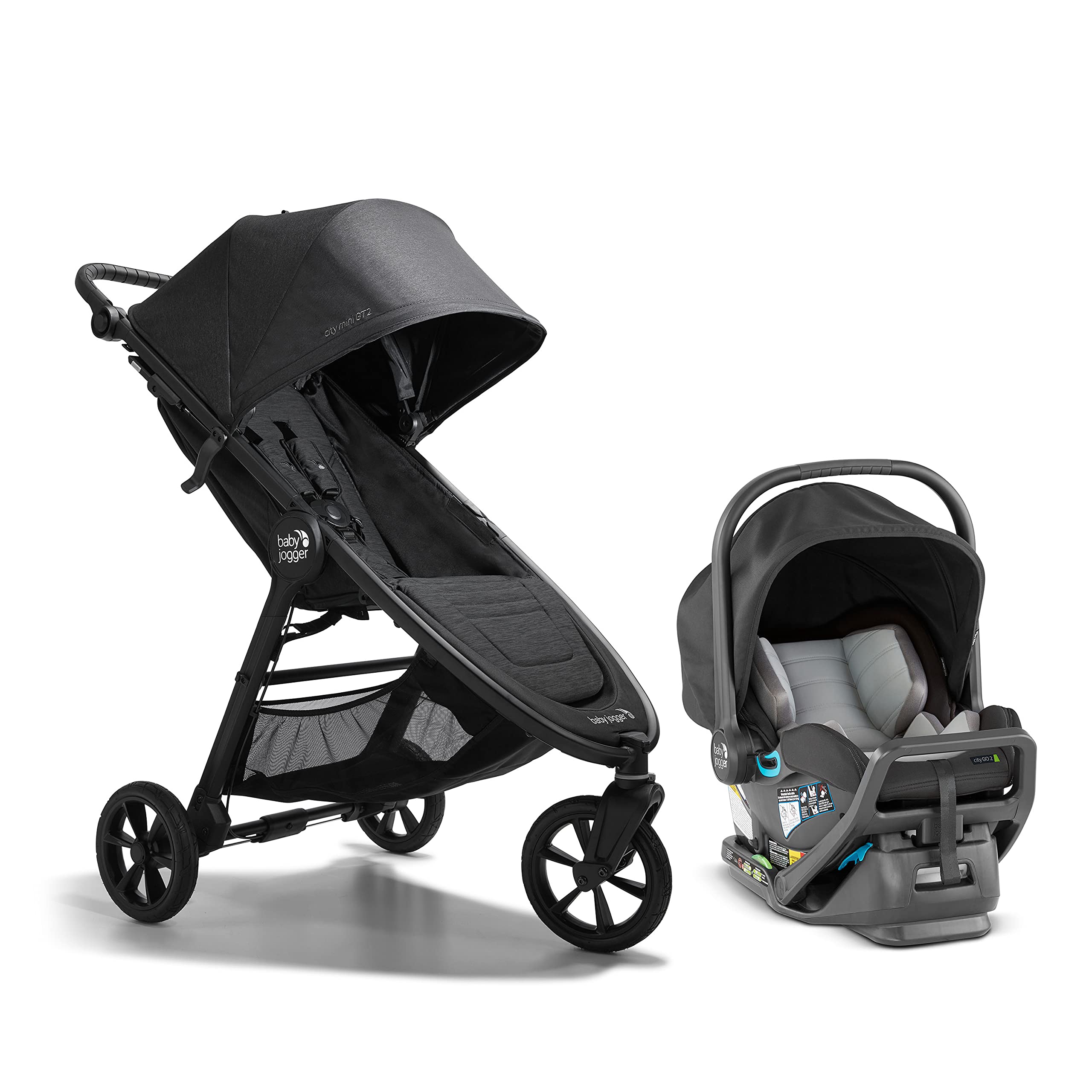 Baby Jogger® City Mini GT2 All-Terrain Travel System, Black