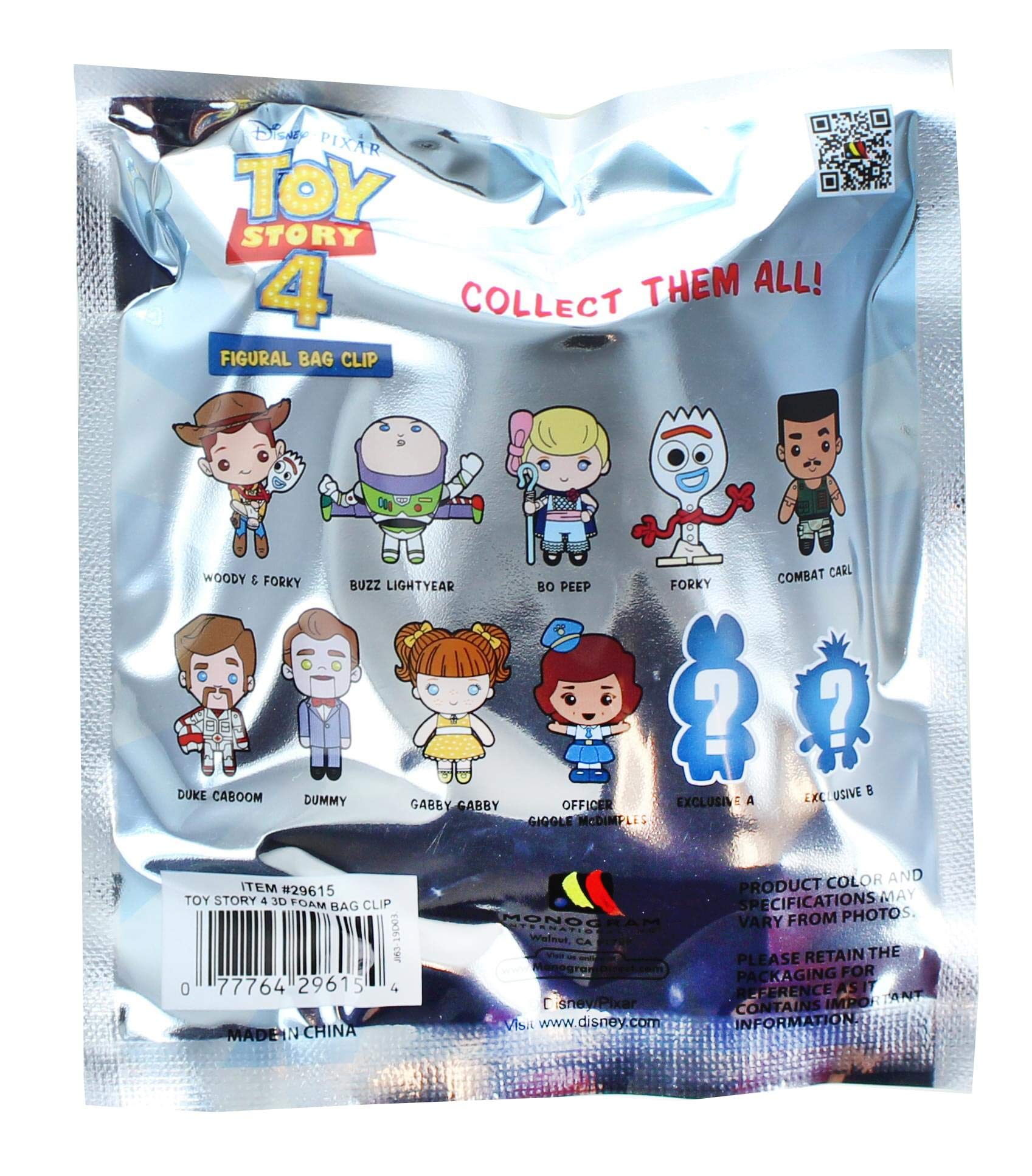 Toy Story 4 - 3D Foam Collectible Bag Clip In Blind Bag