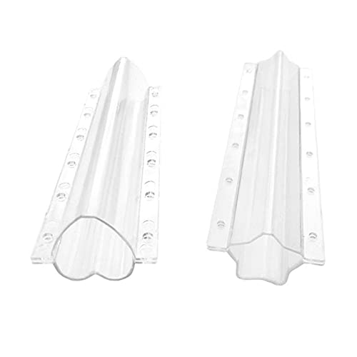 ASkinds 2PCS Cucumber Styling Growth Mold Plastic Heart Shaped Five-Pointed Star Transparent Garden Fruit Vegetable Growing Molds(Star+Heart)
