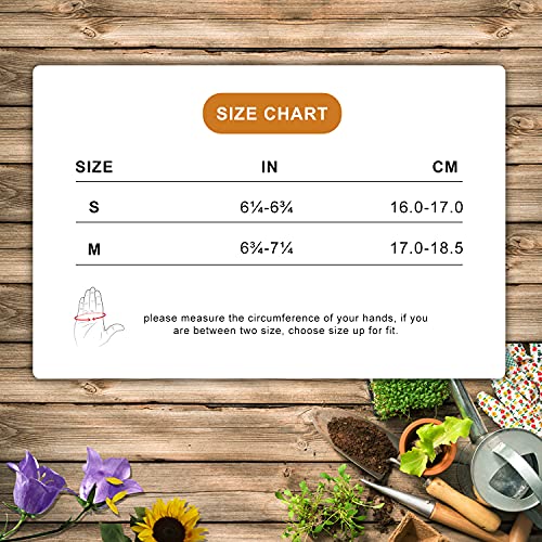 Gardening Gloves for Women, Womens Work Gloves with Foam Nitrile Coating, 3 Pairs Breathable Protective Work Gloves Garden Gloves DIY Gloves (Small, 3 pairs)