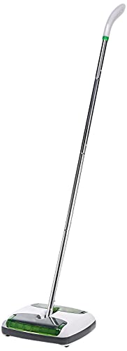 Scotch-Brite Quick Floor Sweeper for Hard Surface Floors and Low Pile Carpet, 7.5 Cleaning Path, Lightweight, No Refills to Buy