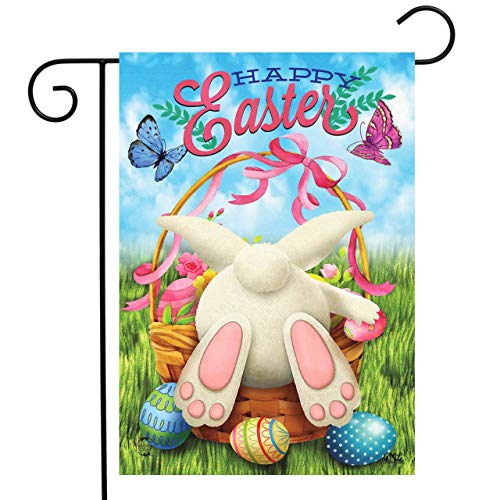 Briarwood Lane Easter Egg Hunt Garden Flag Bunny Basket Humor 12.5" x 18"