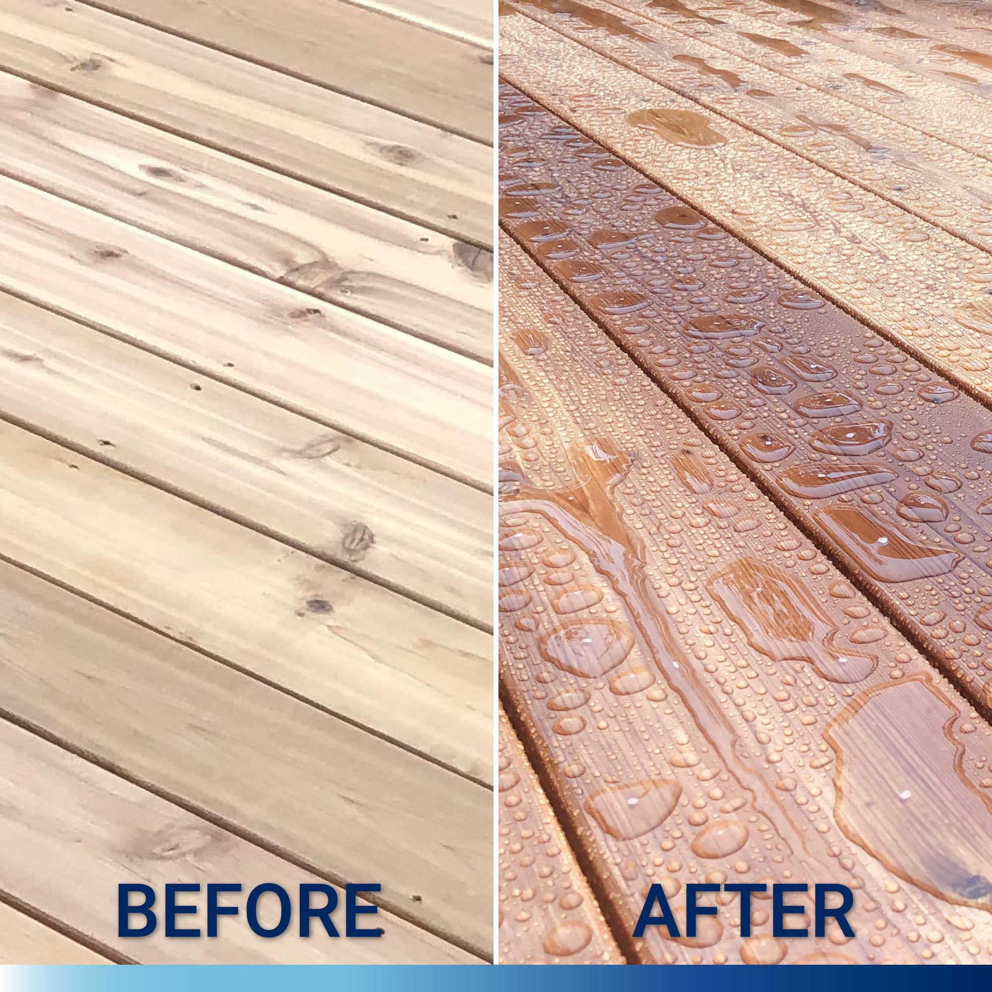 Seal-Once Nano Penetrating Wood Sealer - Premium Waterproof Sealant - 1 Gallon Clear Wood Sealant