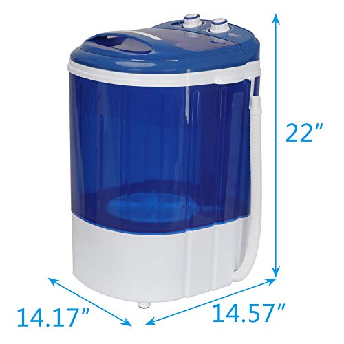 Mini Washing Machine, Portable Washer for Compact Laundry Semi-Automatic Compact Washer & Spinner 5.7 Lbs