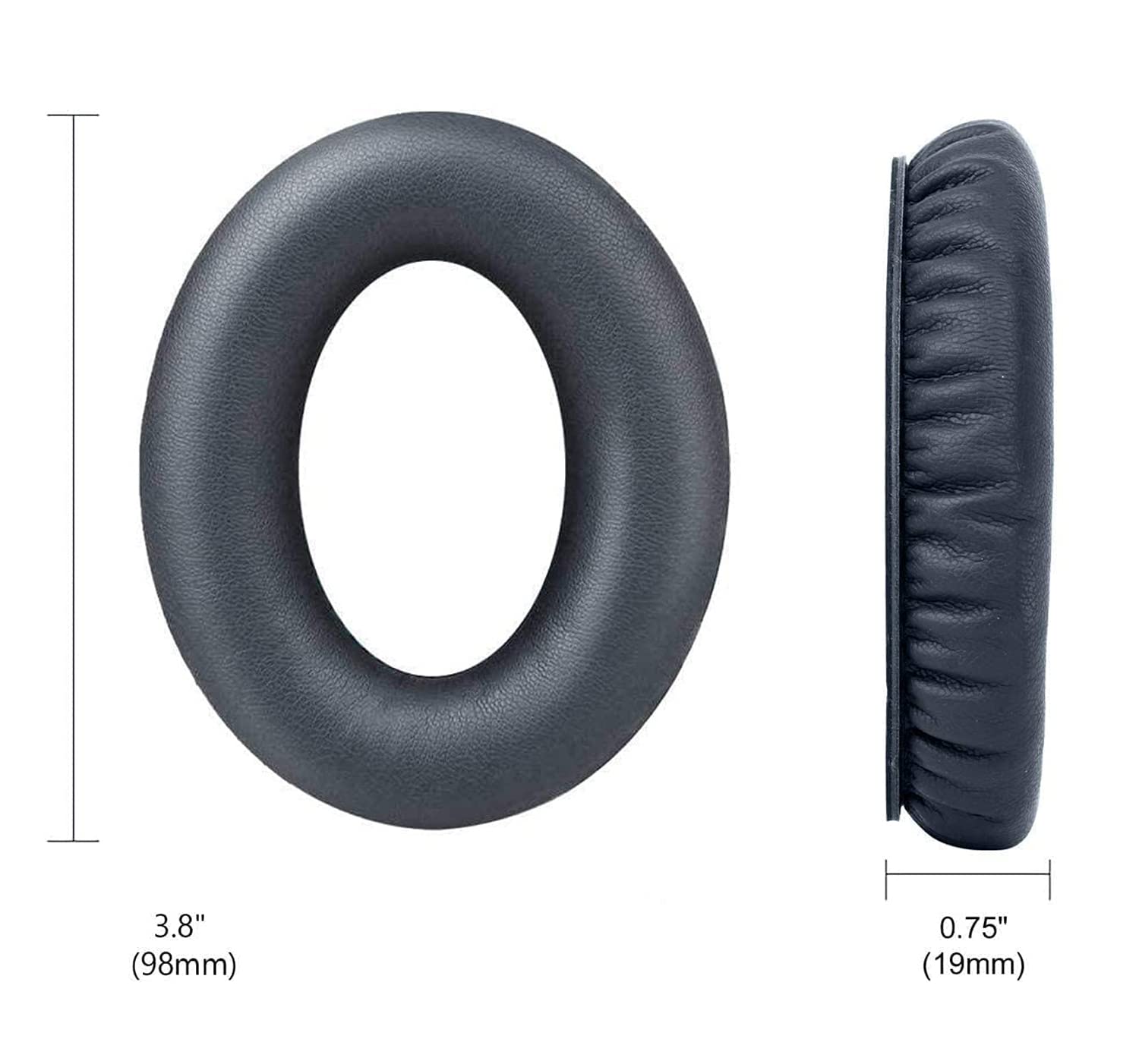 SoloWIT Protein Leather Earpads Cushions for Bose Headphones, Replacement Ear Pads for Bose QuietComfort 15 QC15 QC25 QC2 QC35/Ae2 Ae2i Ae2w/SoundTrue & SoundLink Around-Ear Series - Titanium