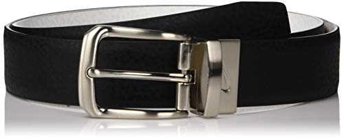 Nike boys Reversible Pebble Harness Belt, Black/White, X-Large US
