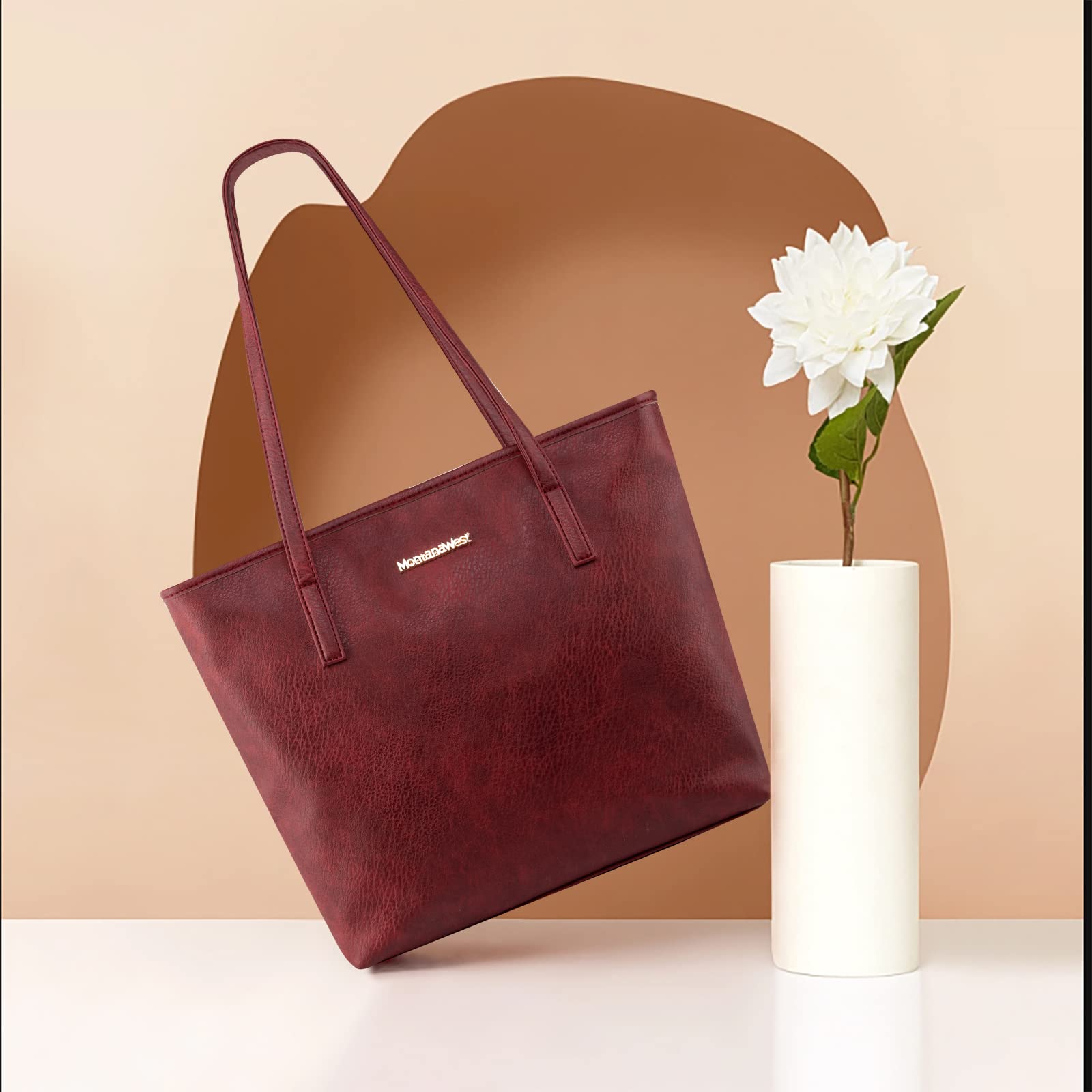 Montana West Tote Bags Large Leather Purses and Handbags for Women Top Handle Shoulder Satchel Hobo Bags MWC-028RD