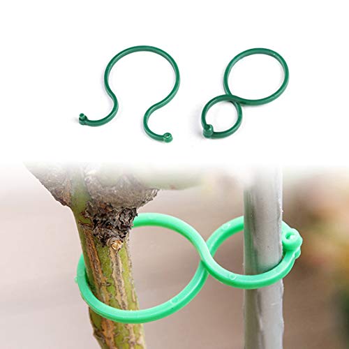 Plant Twist Clip Ties Garden Plant Support Clips Vegetables Tomato Vine Flower Clips Plant Locks for Securing Plants(100 Pcs )